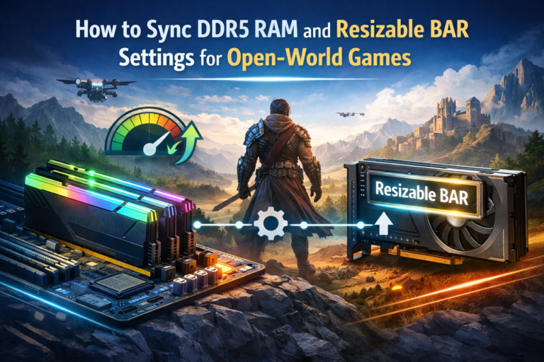 Sync DDR5 RAM and Resizable BAR for Optimised Open-World Gaming